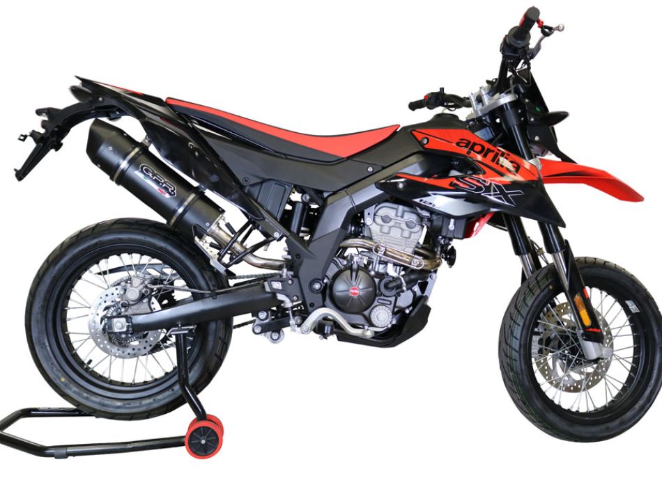 GPR exhaust compatible with Aprilia Rx 125 2021-2024, Furore Nero ...
