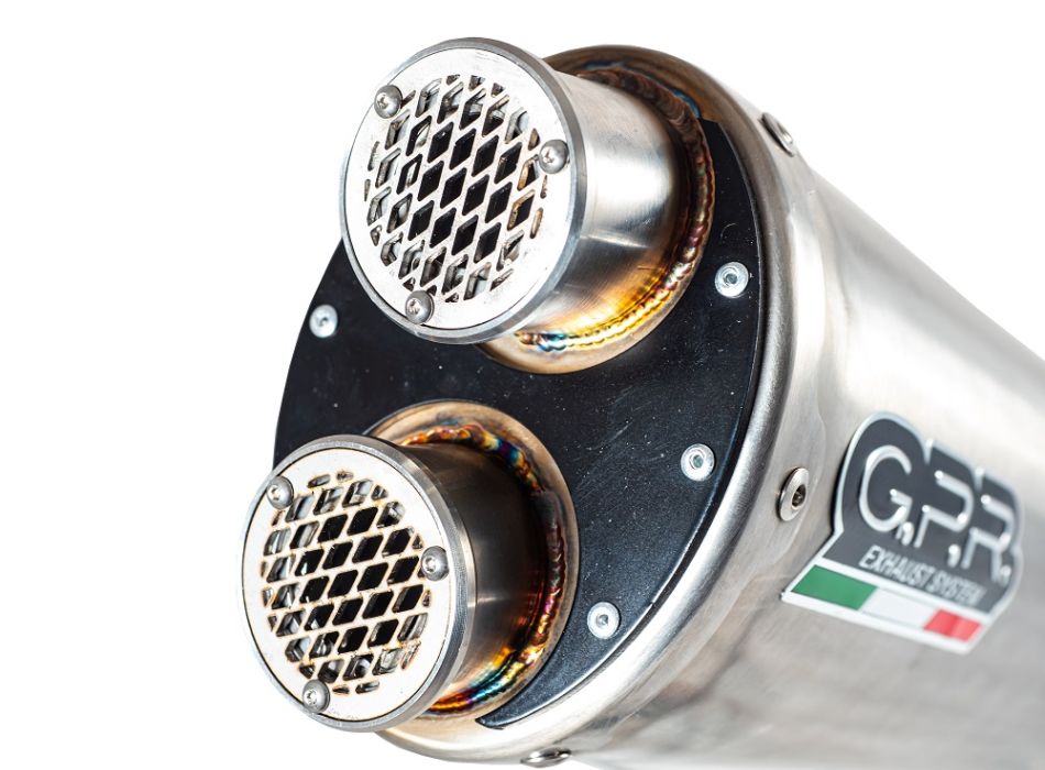 Exhaust compatible with Cf Moto 800 Mt Touring 2025-2026, Dual Inox ...