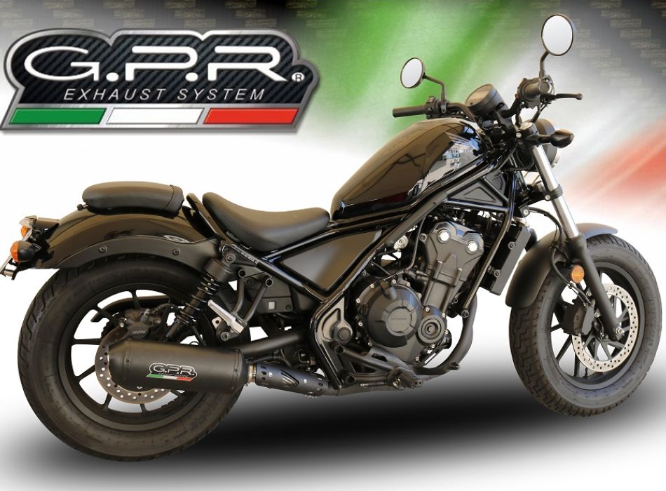 GPR exhaust compatible with Honda Cmx 300 Rebel 2021-2023, Ghisa ...