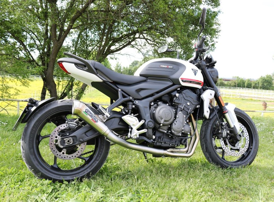 Exhaust compatible with Triumph Trident 660 2021-2024, Powercone Evo ...