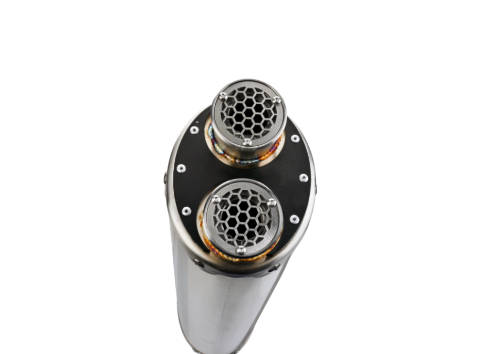 GPR exhaust compatible with Cf Moto 700 Mt 2023-2024, Dual Inox ...