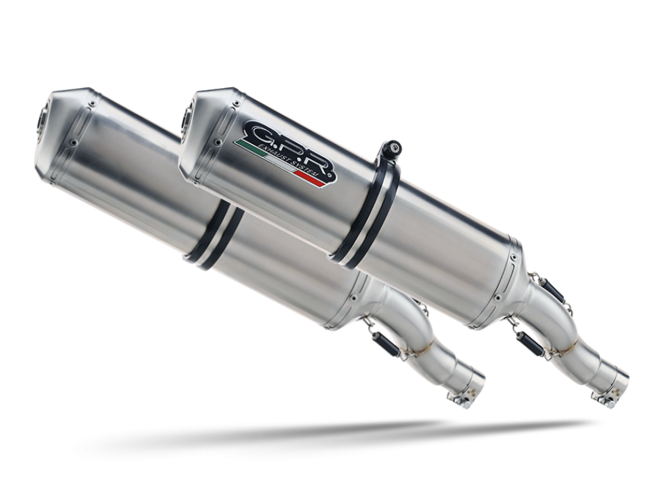 GPR exhaust compatible with Cagiva Raptor 650 2001-2005, Satinox , Dual ...